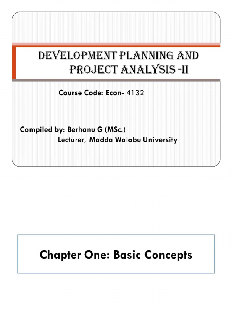 Devplan Unit1 | PDF