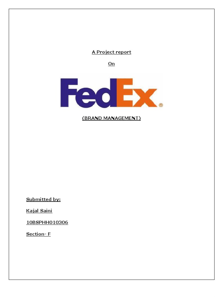 Brand Fedex | PDF | Fed Ex | United Parcel Service