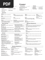 Conditions DND 5R 2024 Cheat Sheet | PDF