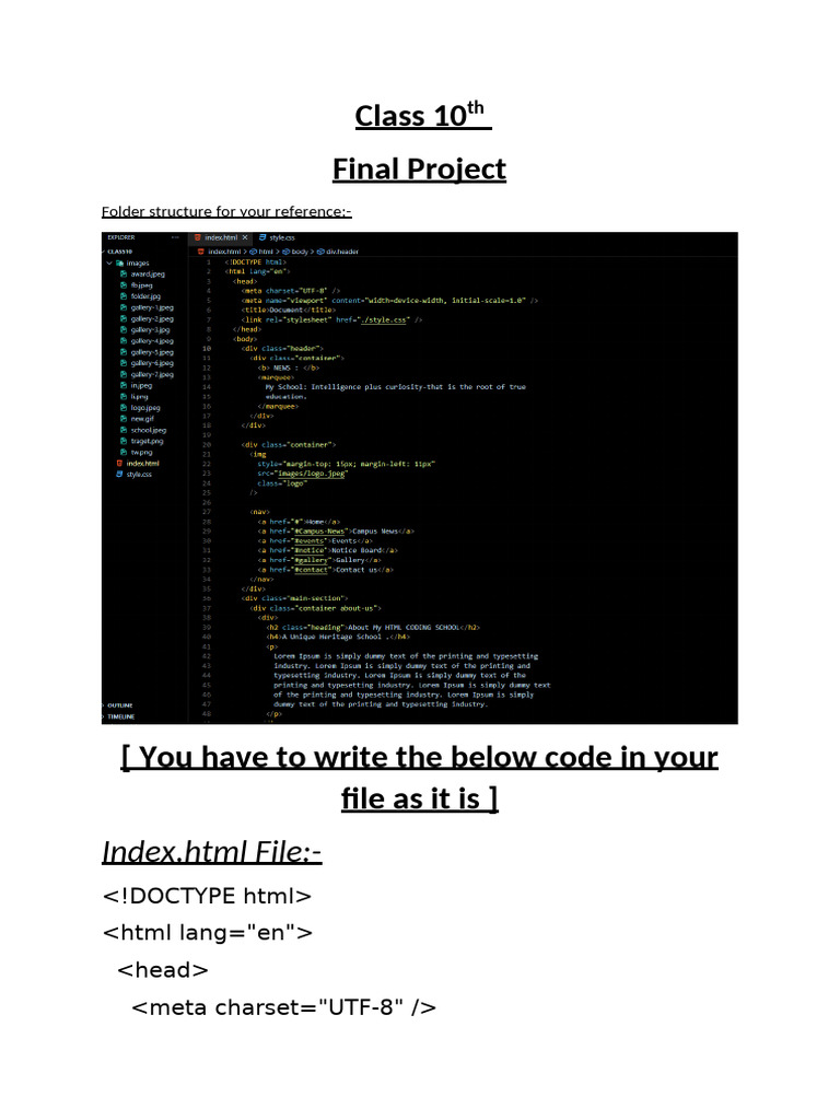 Class 10th Project Work | PDF | Computer File | Digital Technology