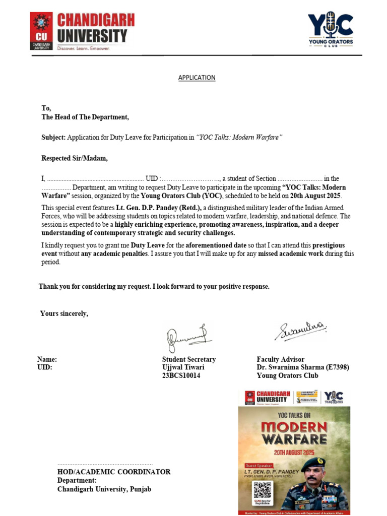 DL Document LT Gen DP Pandey | PDF
