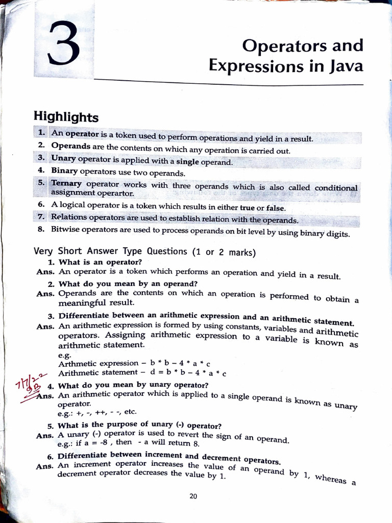 CH 3 Operators and Expression-2 | PDF | Software Engineering | Mathematics