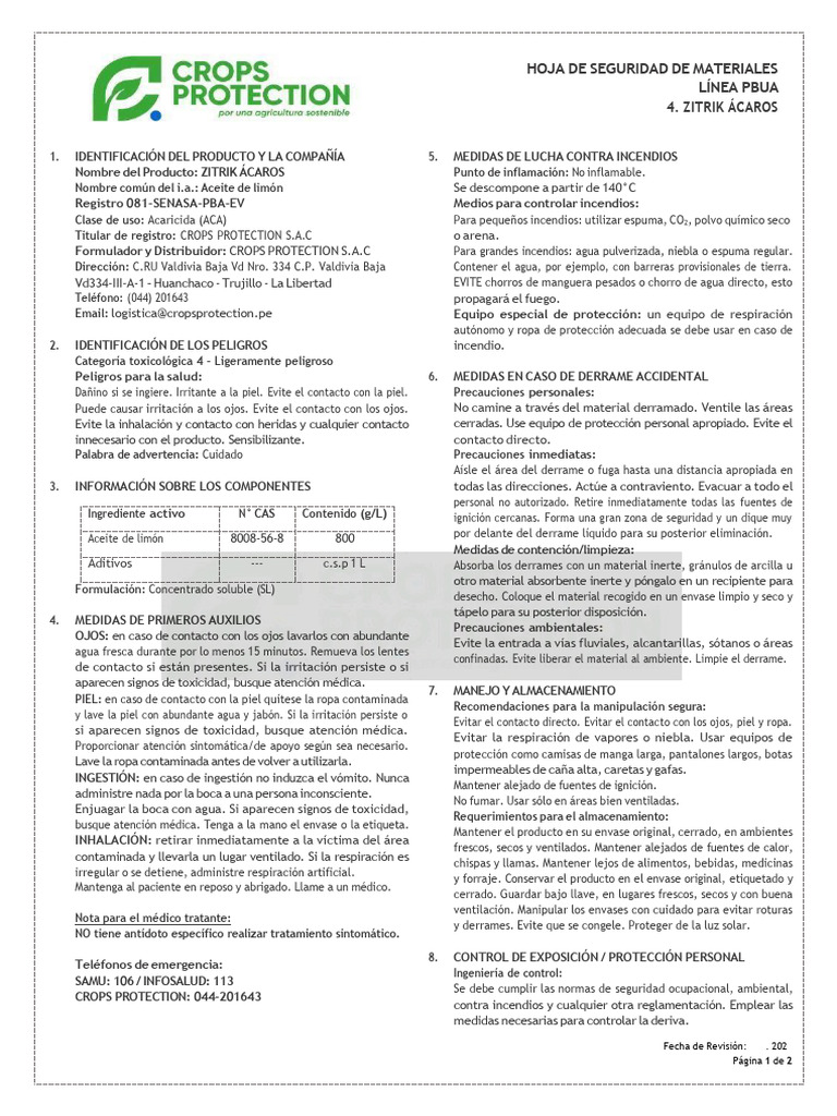 CROPS COVER PLUS Ficha Técnica 2025 | PDF | Agua | Ventilación ...