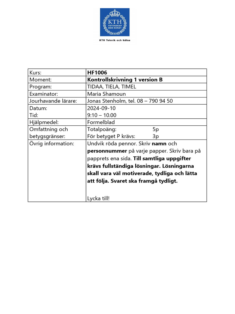 KS1 Version B 240910 | PDF