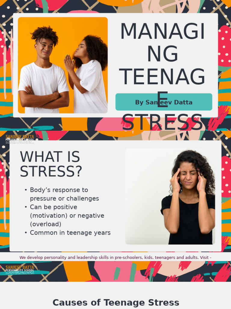 Managing Teenage Stress: Causes & Solutions | PDF | Adolescence ...