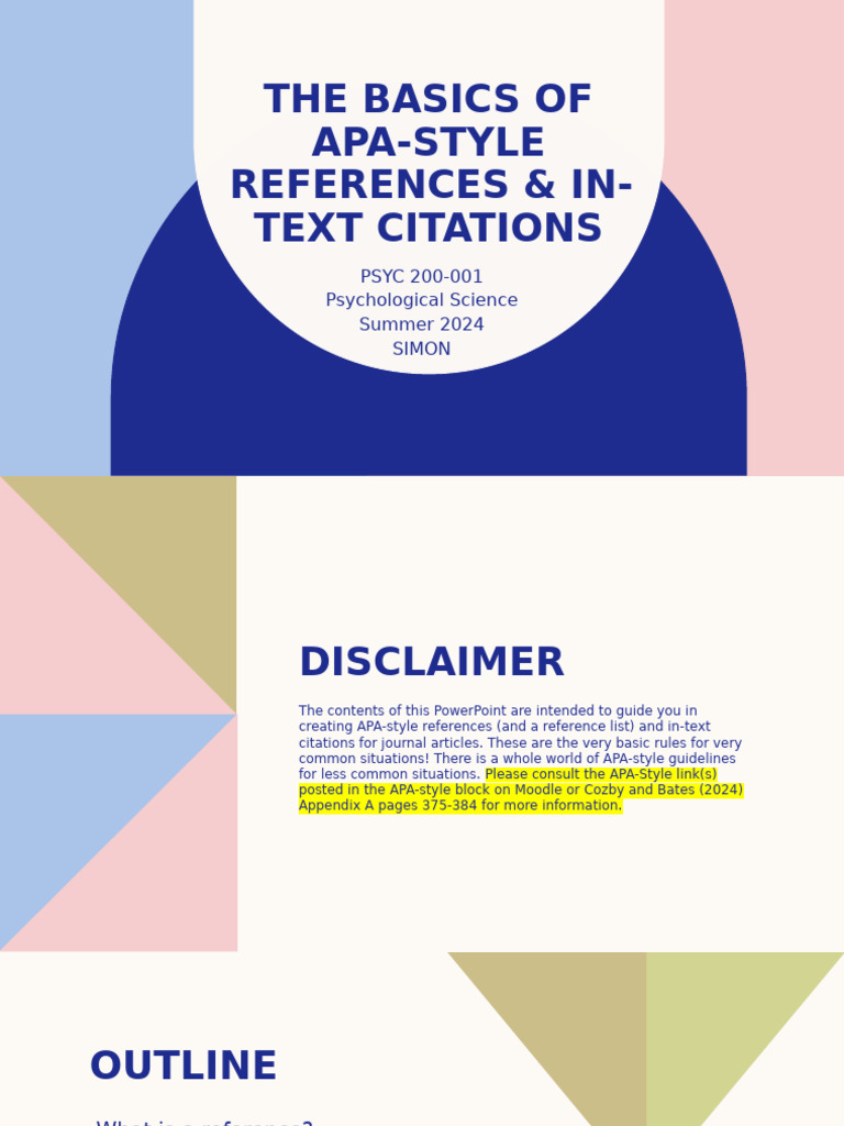 APA In-Text Citations Guide | PDF | Apa Style | Citation