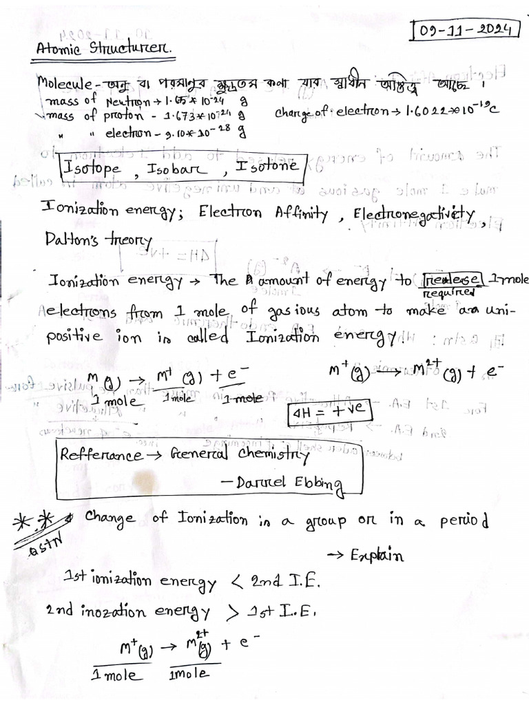 Chemistry Note | PDF