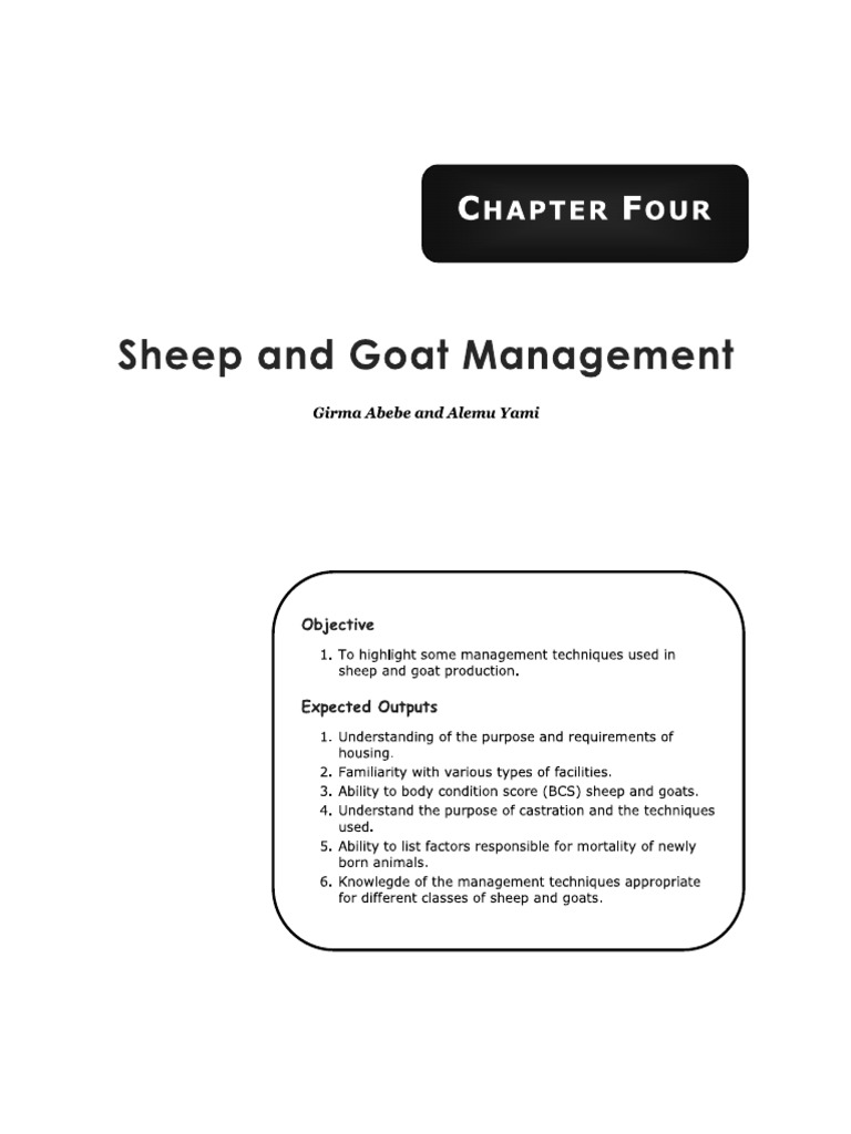 Sheep Goat Management | PDF