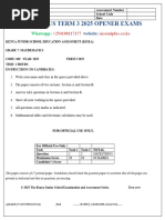 Grade 6 Science Topical Revision Questions | PDF | Flowers | Seed