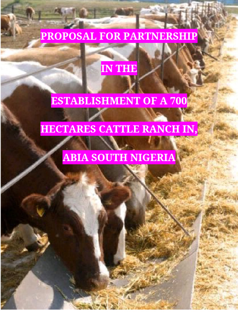 Cattle Ranch Partnership Proposal in Abia | PDF | Agriculture | Livestock