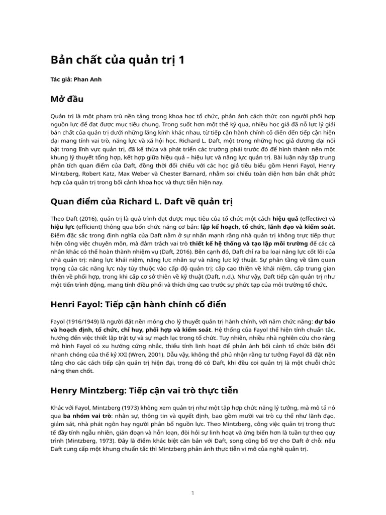 Ban Chat Quan Tri 1 | PDF