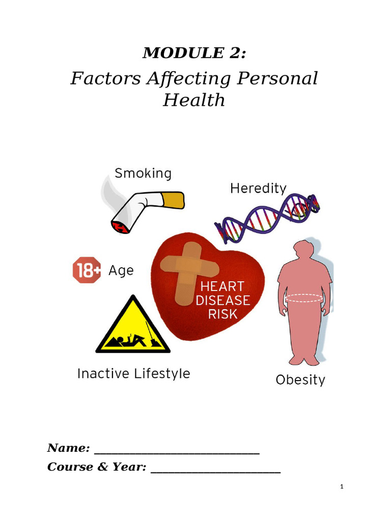Factors Influencing Personal Health | PDF | Healthy Diet | Diet (Nutrition)