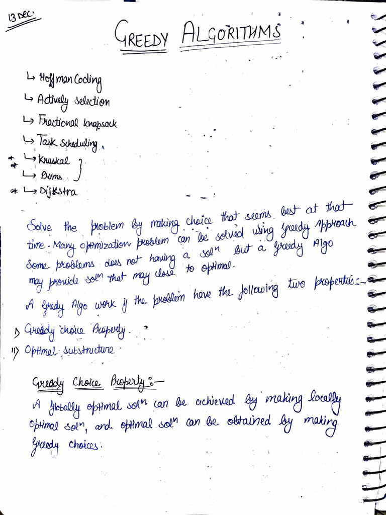 Daa Greedy Algorithm | PDF