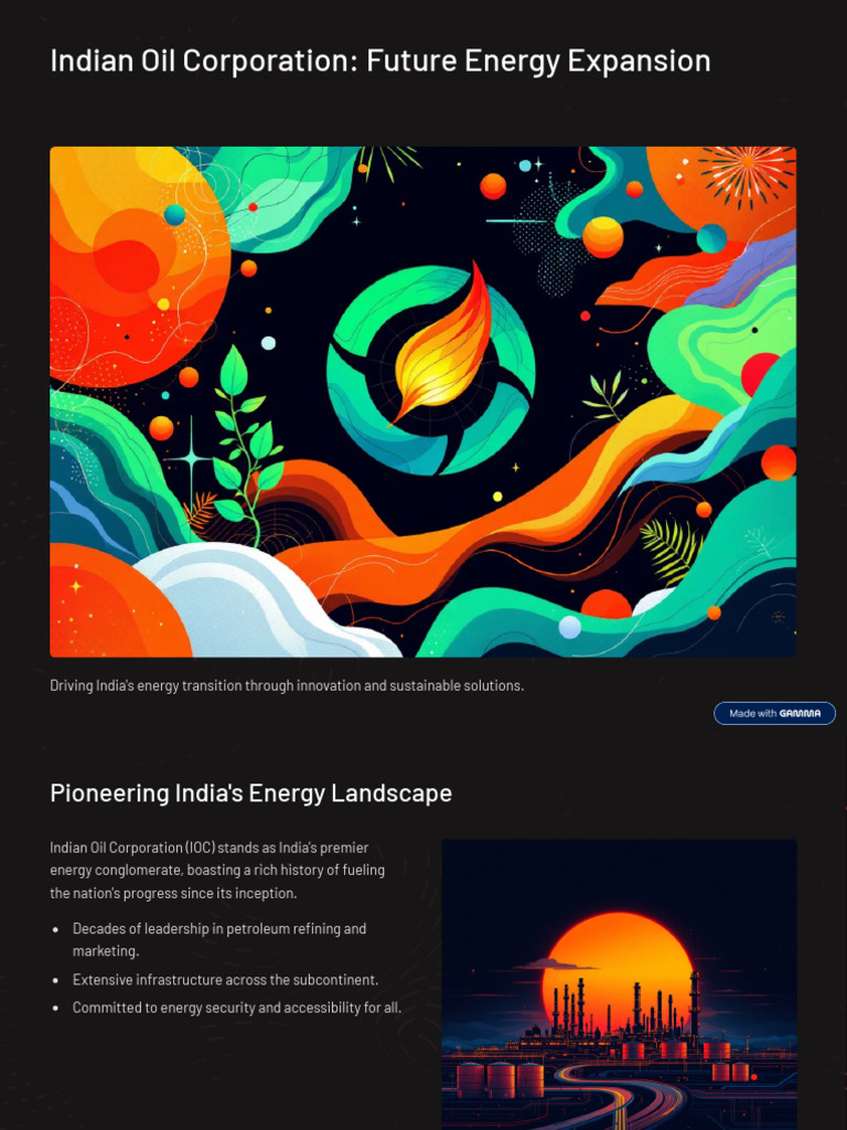 Indian Oil's Future Energy Strategies | PDF | Biofuel | Sustainable Energy
