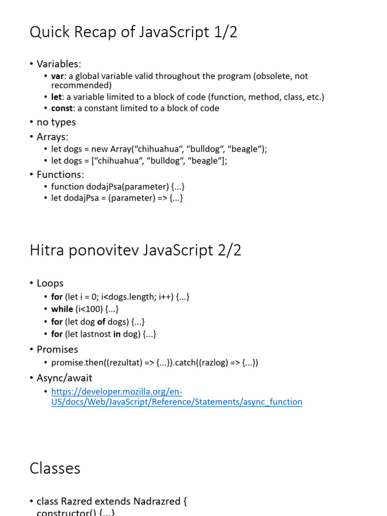 JavaScript and TypeScript Overview Guide | PDF