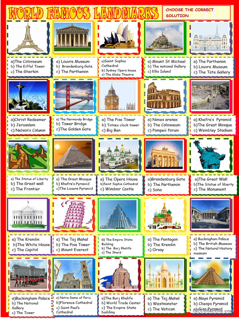 World Famous Landmarks | PDF