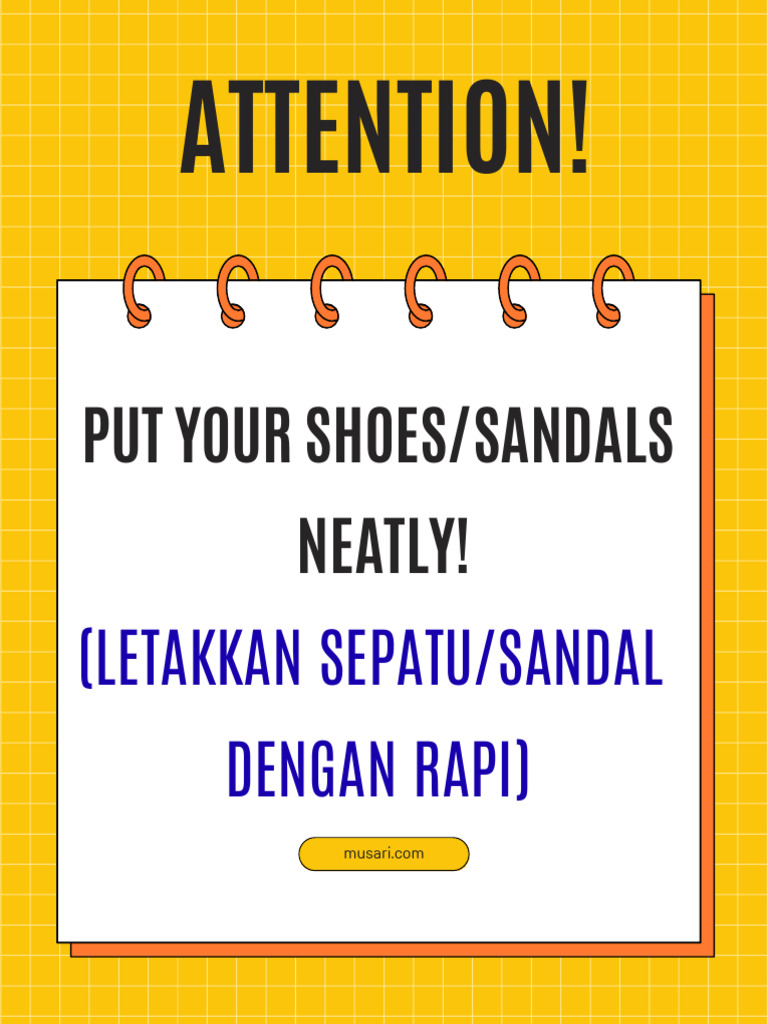 Yellow White Bold Attention Poster | PDF