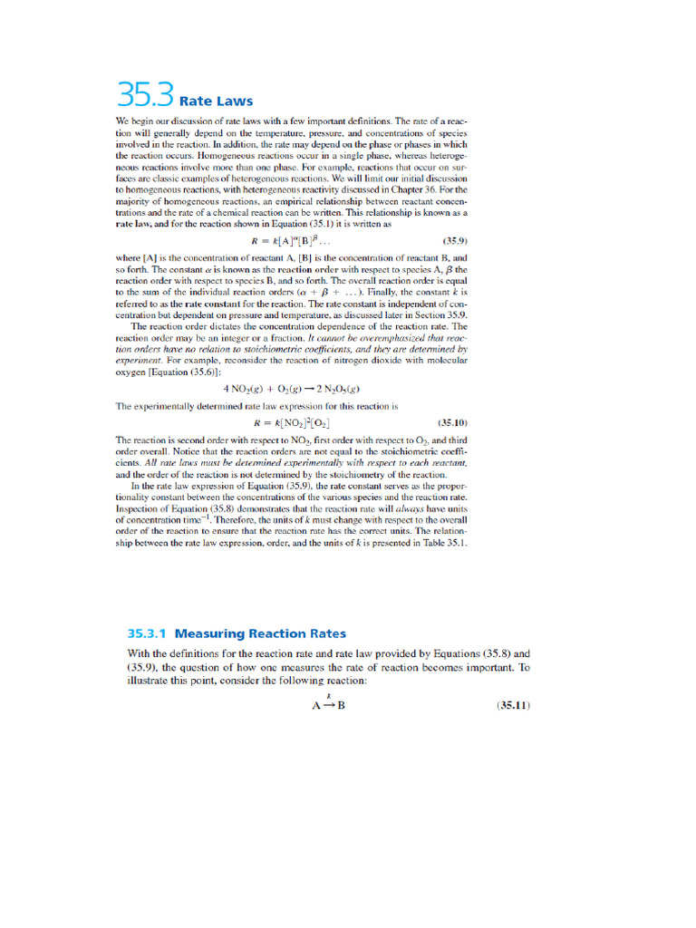 Chemical Kinetics - Study Material - 1 | PDF