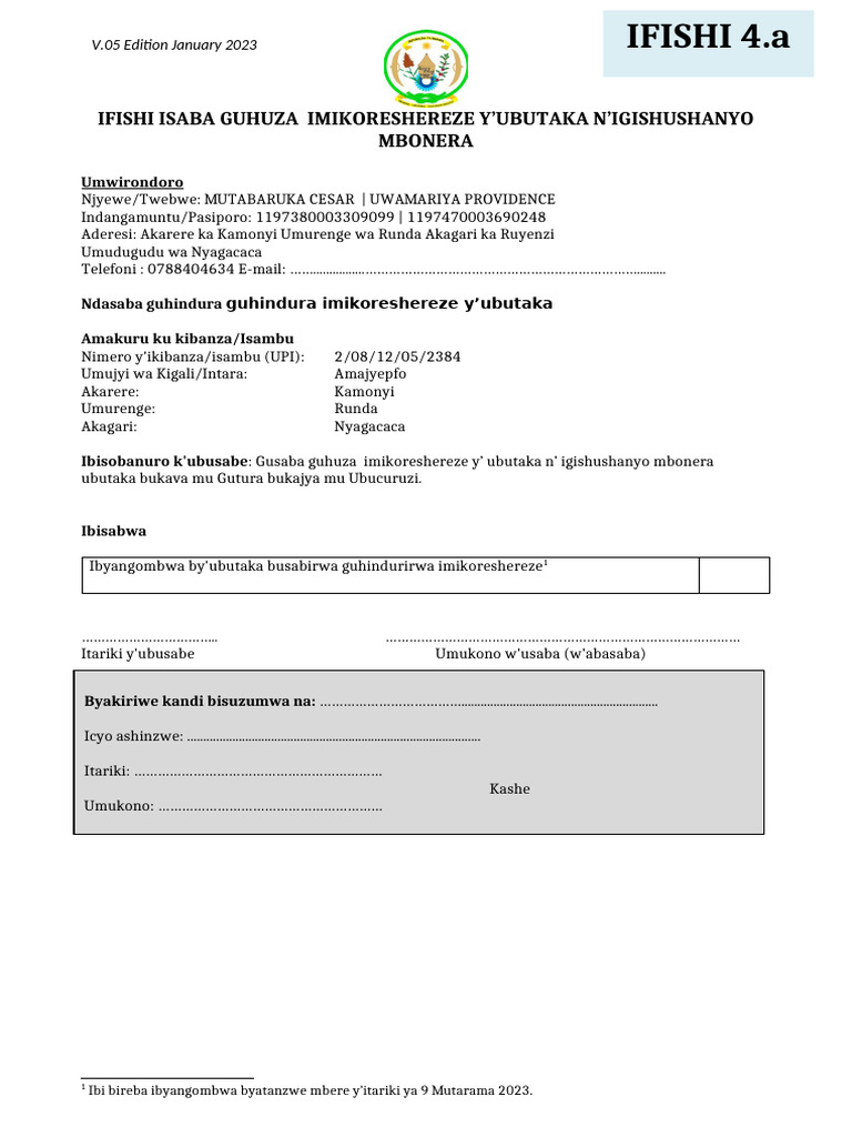 Guhindura Imikoreshereze y'Ubutaka | PDF