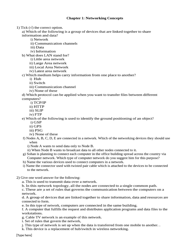 Networking Concepts and Terminology Guide | PDF | Computer Network ...