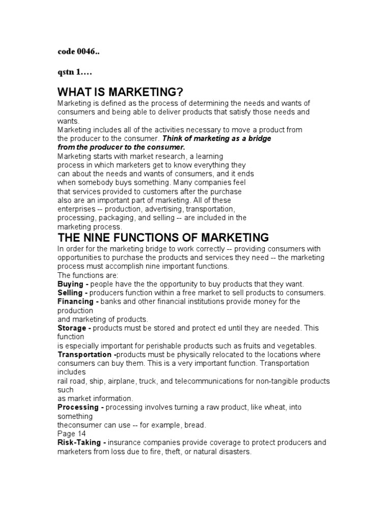 Code 0046 | PDF | Direct Marketing | Brand