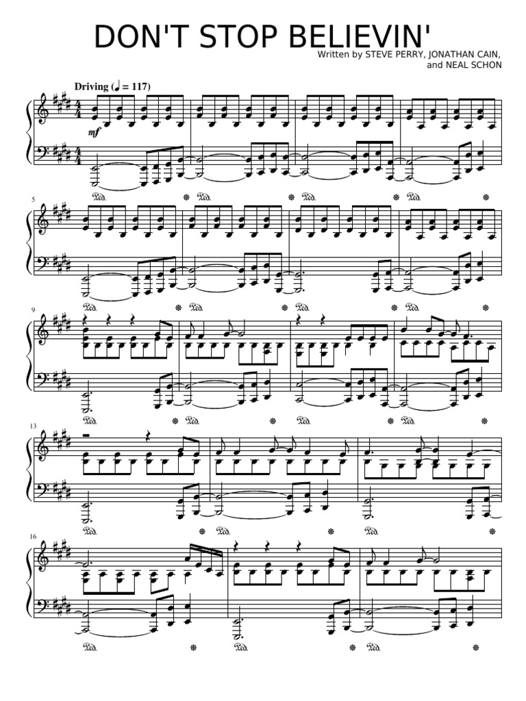 Dont Stop Believin - Journey | PDF | Progressive Rock | American Musicians