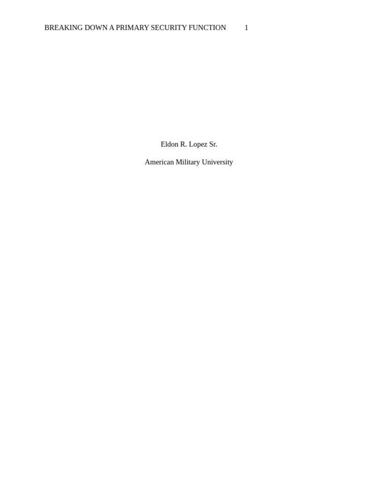 Essential Corporate Security Functions | PDF | Computer Security | Security
