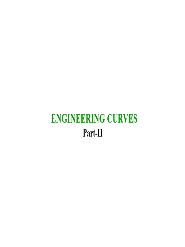 Engineering Curves: Cycloid & Involute | PDF | Geometric Objects ...