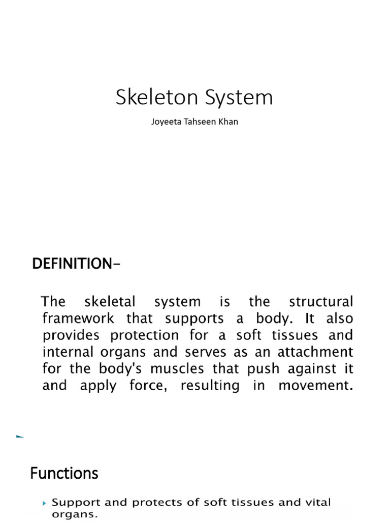 Overview of the Skeleton System | PDF