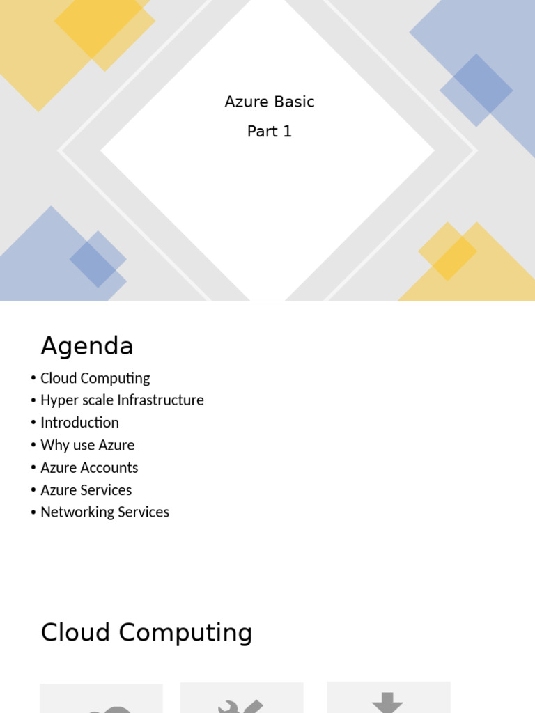 Azure Basic - Part 1 | PDF | Software As A Service | Platform As A Service