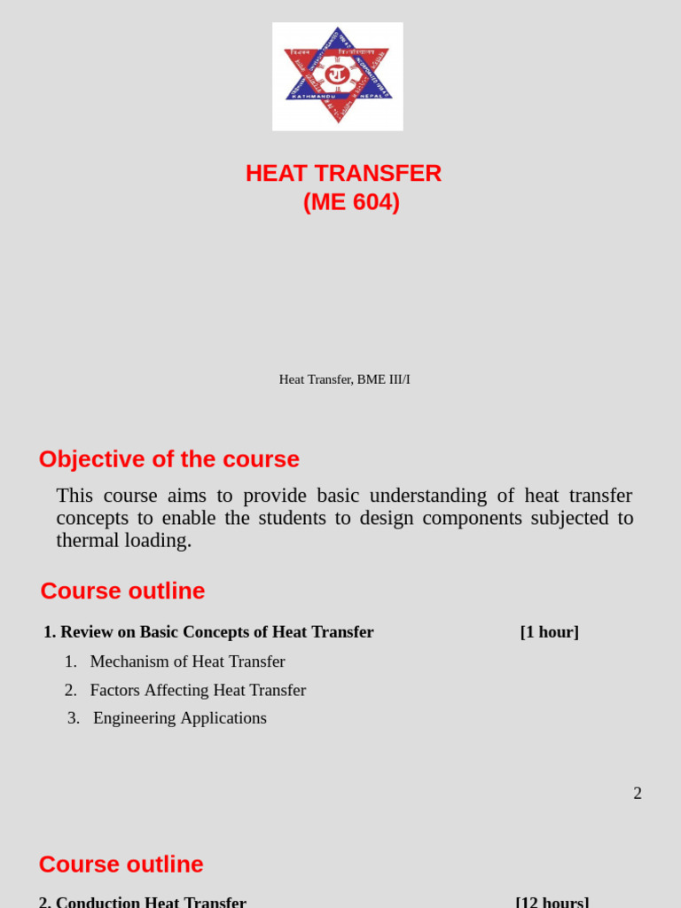 Chapter - 1.-Review On Basic Concepts of Heat Transfer | PDF | Heat ...
