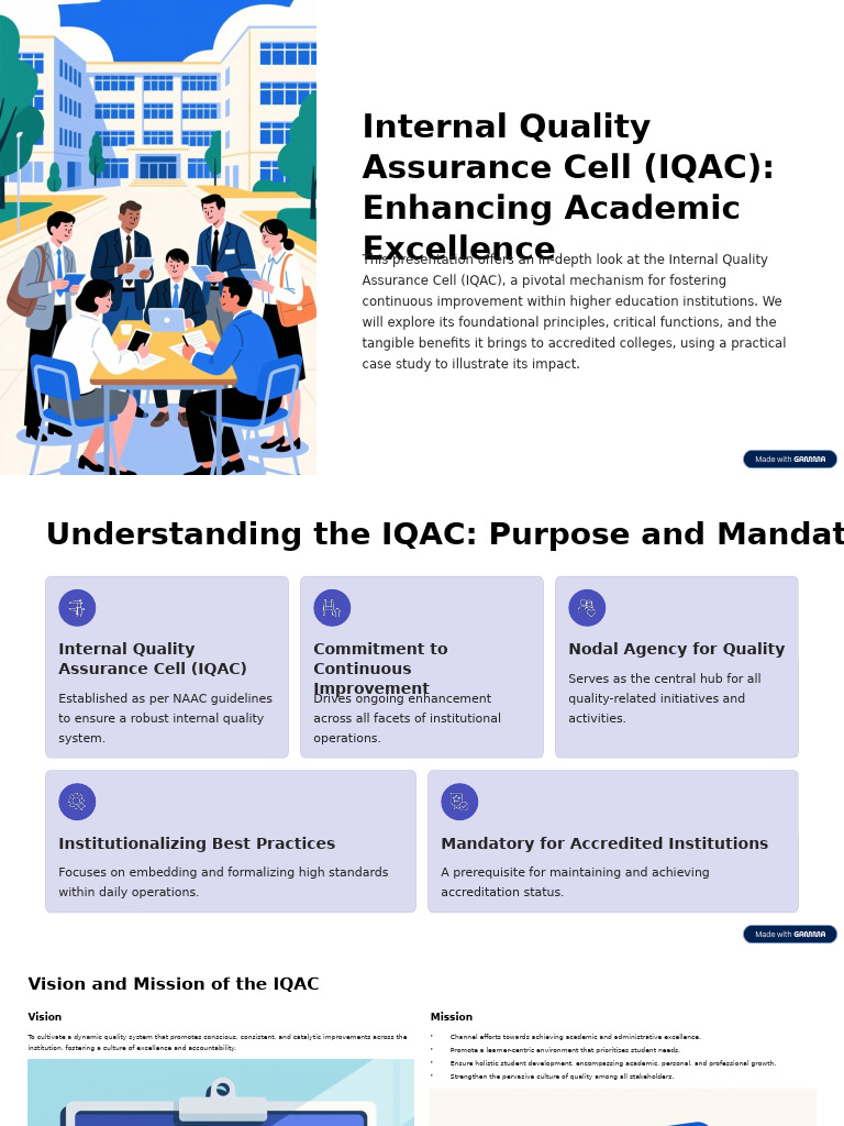 Internal Quality Assurance Cell IQAC Enhancing Academic Excellence ...