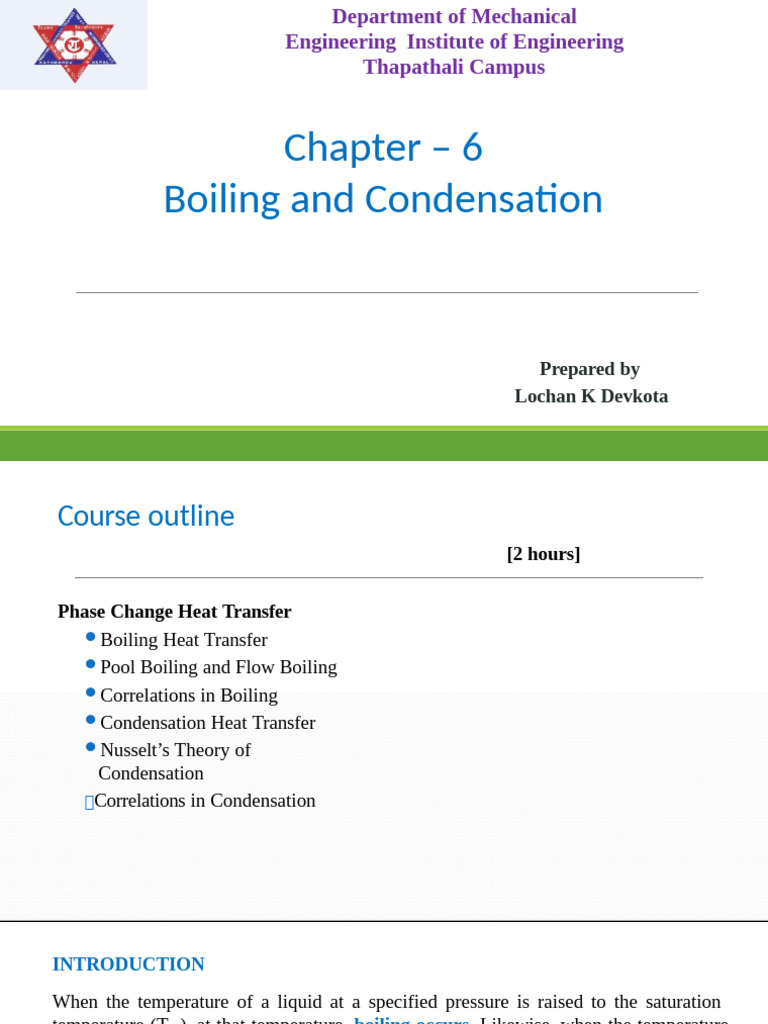 Boiling and Condensation Heat Transfer | PDF | Boiling | Heat Transfer