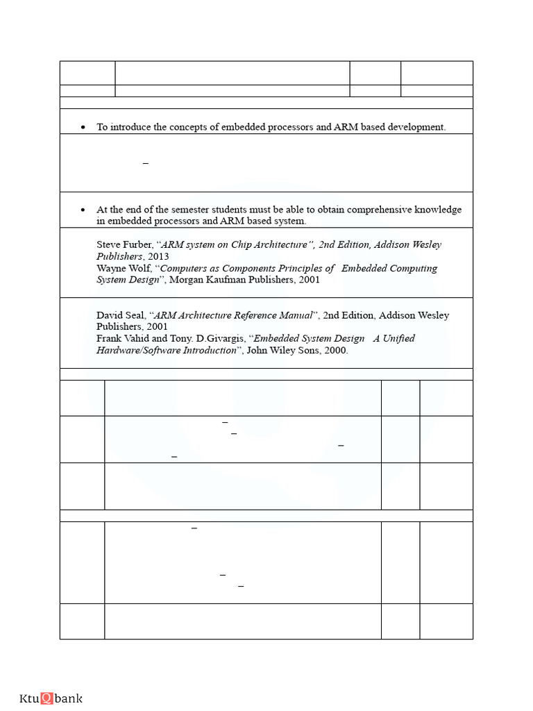 Ae461 Arm System Architecture | PDF | Embedded System | Central Processing Unit
