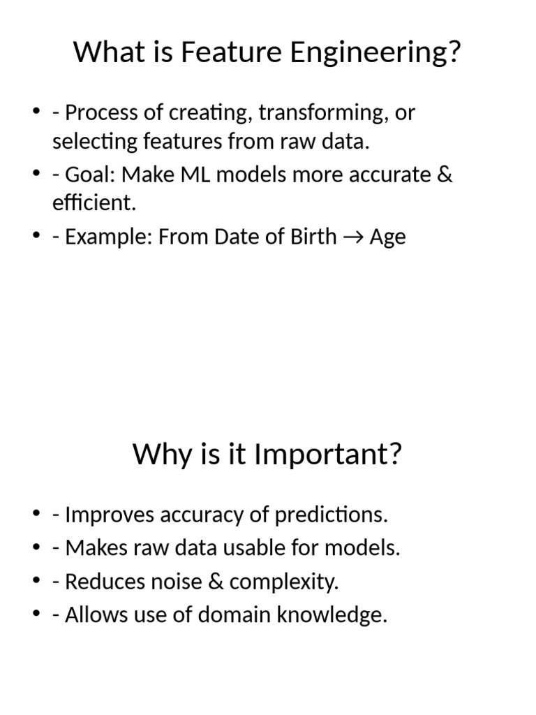 Feature Engineering | PDF