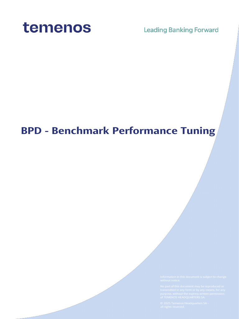 BPD Benchmark Performance Tuning | PDF | Computing | Computer Programming
