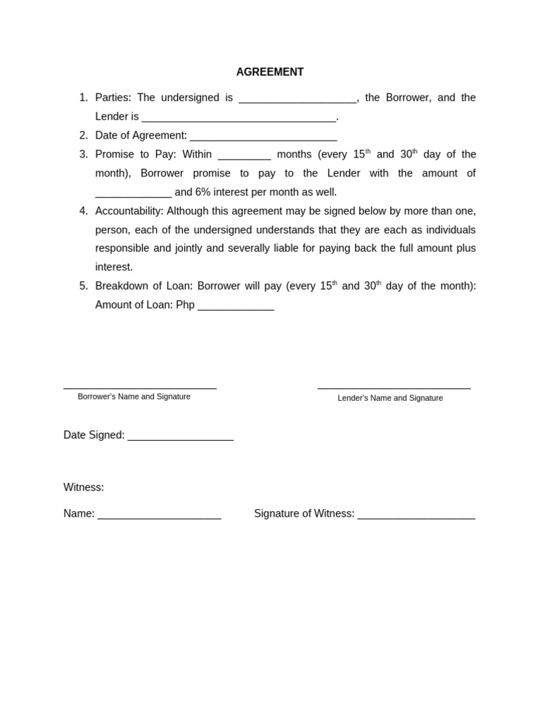 Bridge Loan Agreement Template | PDF