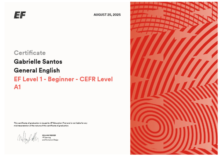 EF Level 1 - Beginner - CEFR Level A1 - Gabrielle 3B | PDF
