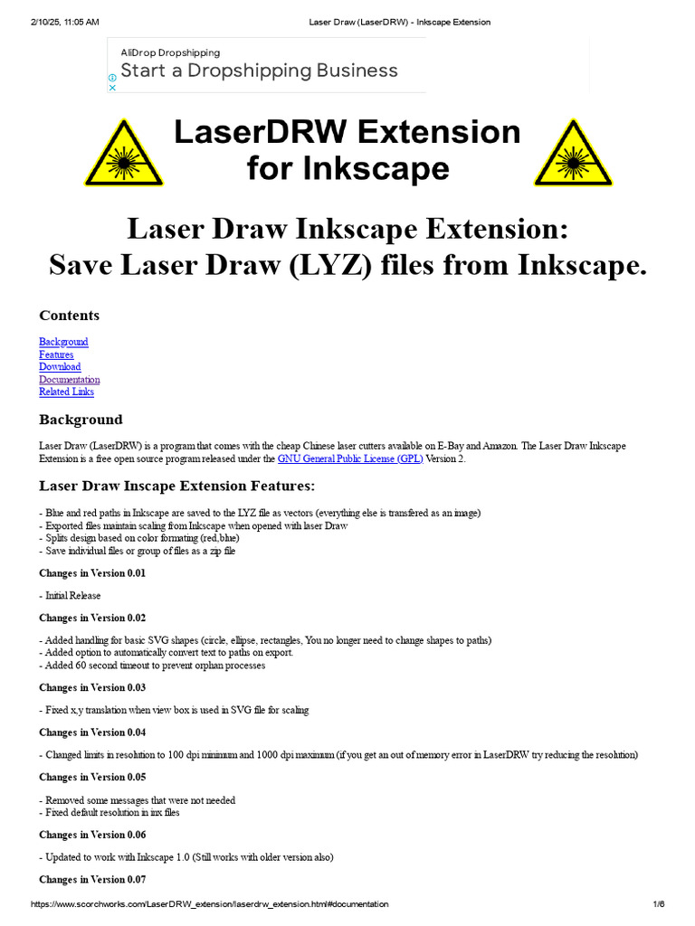 Laser Draw Inkscape Extension Guide | PDF | Zip (File Format) | Computing
