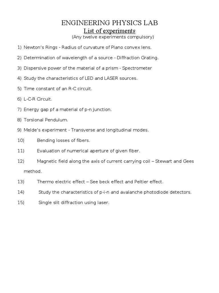 EP Physics Lab Manuals | PDF | Prism | Optical Fiber