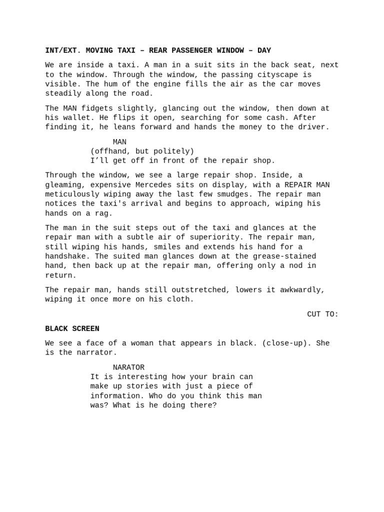 Taxi Story | PDF