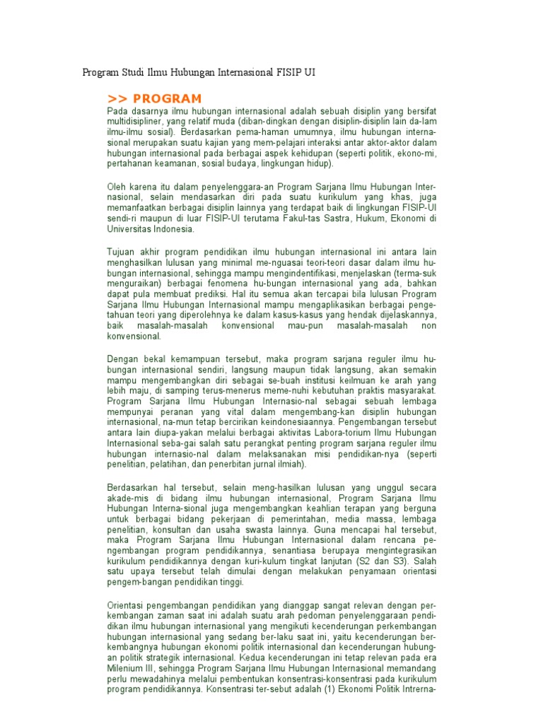 Hi Fisip Ui | PDF