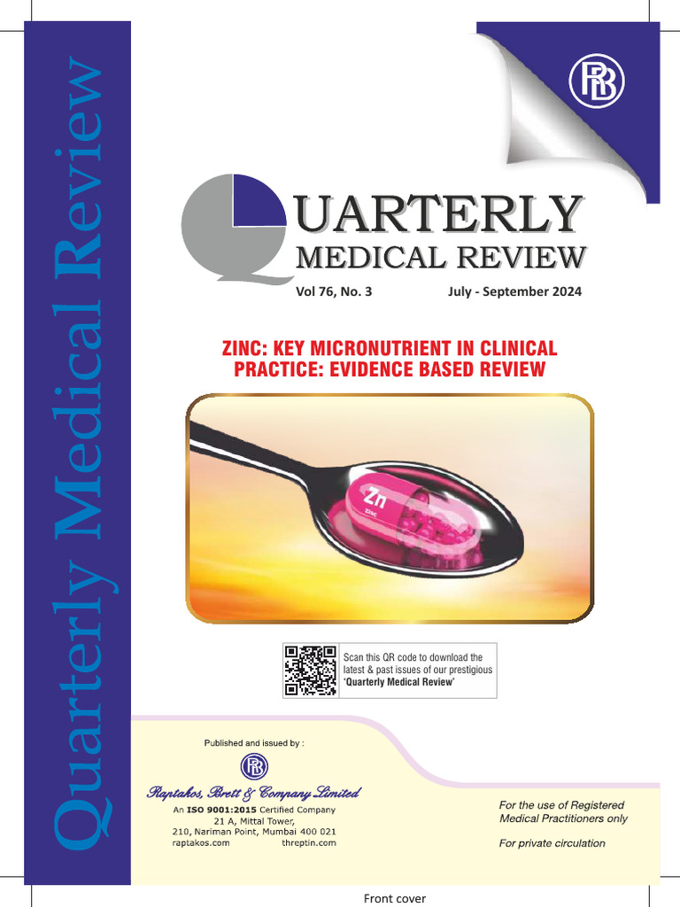 Web Raptakos QMR July Sept 2024 | PDF | Nutrients | Zinc