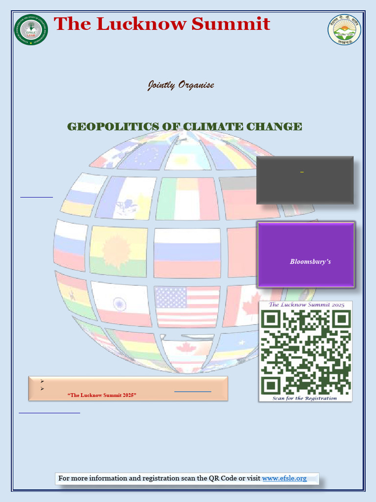 Lucknow Summit Poster PDF | PDF | Environmental Social Science | Earth ...