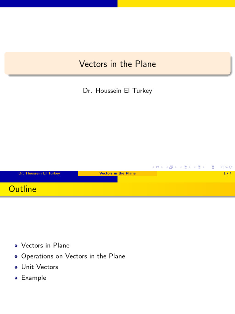 Understanding Vectors in the Plane | PDF | Euclidean Vector | Scalar ...