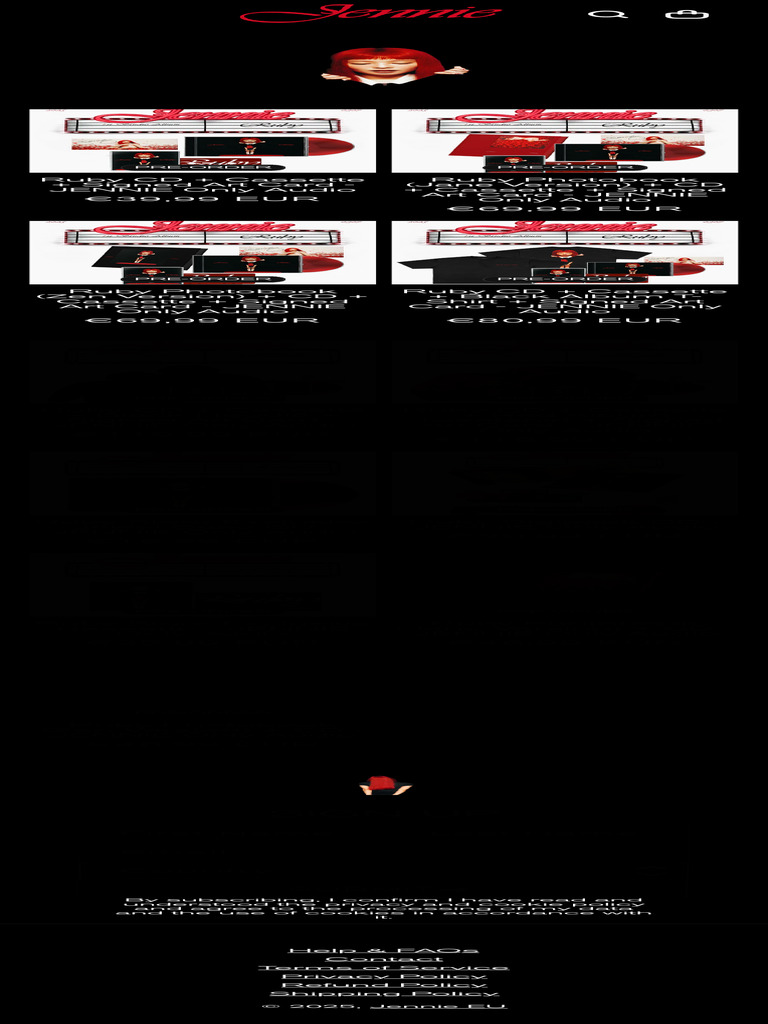 Jennie EU Shop: Pre-Order Merchandise | PDF