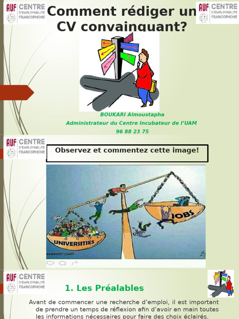Comment Rédiger Un CV | PDF