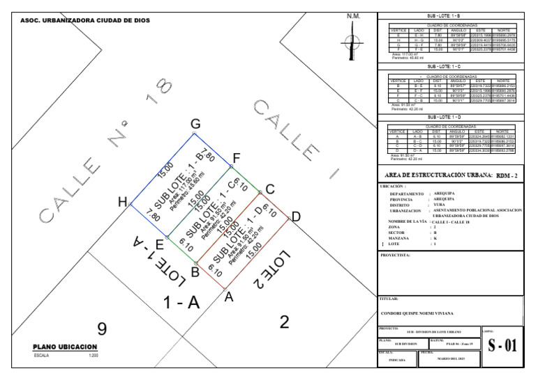 Subdivisión de Lotes Urbanos en Arequipa | PDF | Urbanización