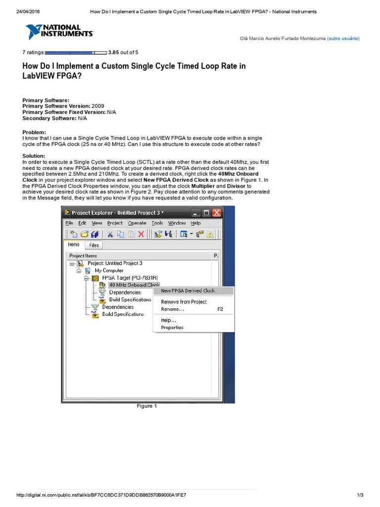 How Do I Implement A Custom Single Cycle Timed Loop Rate in LabVIEW FPGA - National Instruments ...