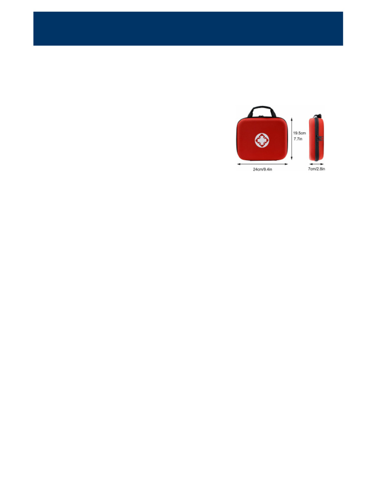 Botiquín Rígido Mediano Portable para Vehículo | PDF